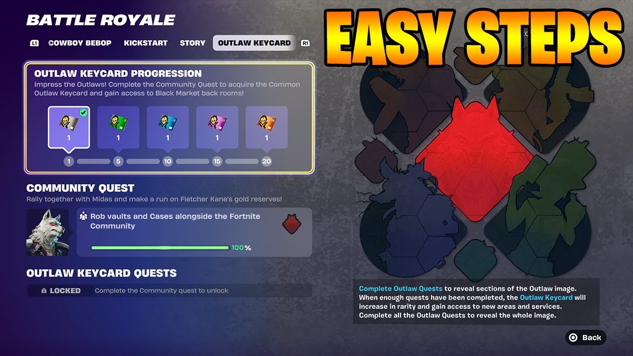 How to get 100% Faster on Outlaw Keycard Processing Quests Challenges ...