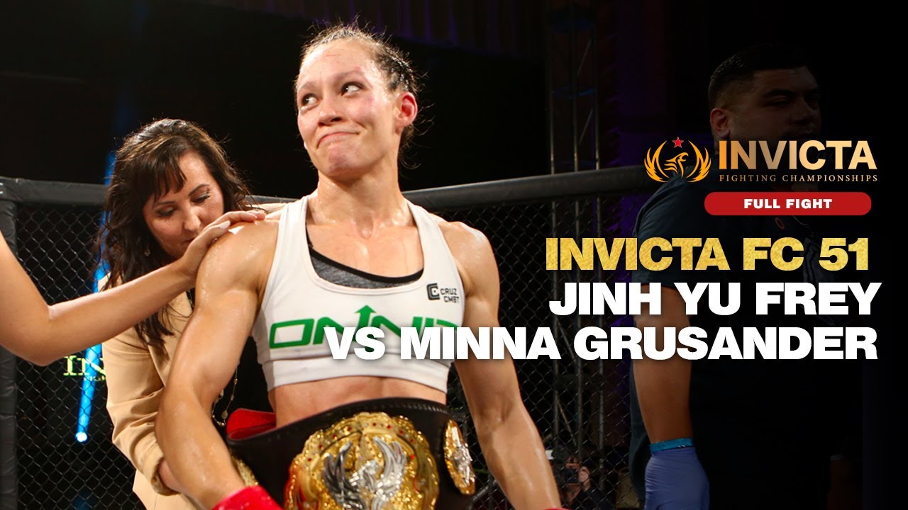 Jinh Yu Frey Becomes Atomweight Champion at Invicta FC 30 - YouTube