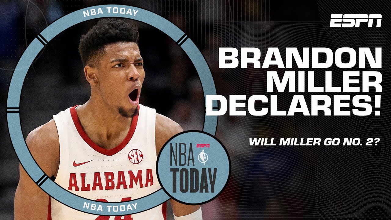 Woj: Brandon Miller declares for 2023 NBA Draft | NBA Today - YouTube