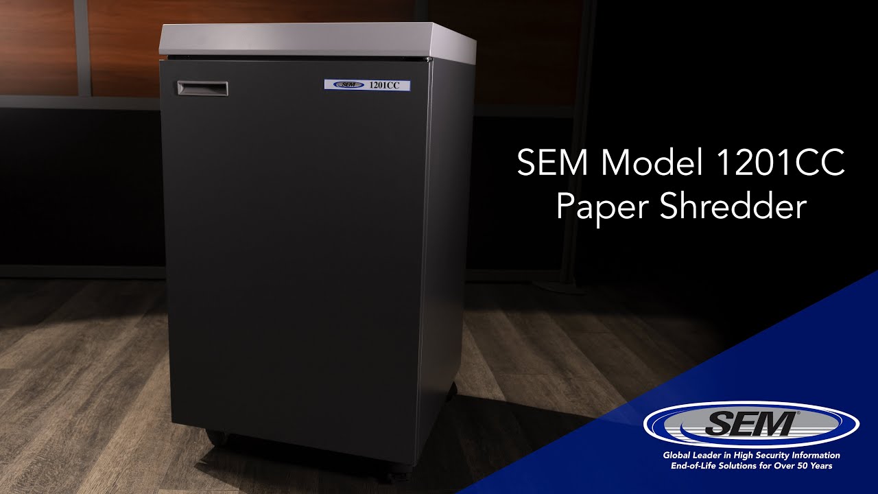 SEM Model 1201CC Paper Shredder - YouTube