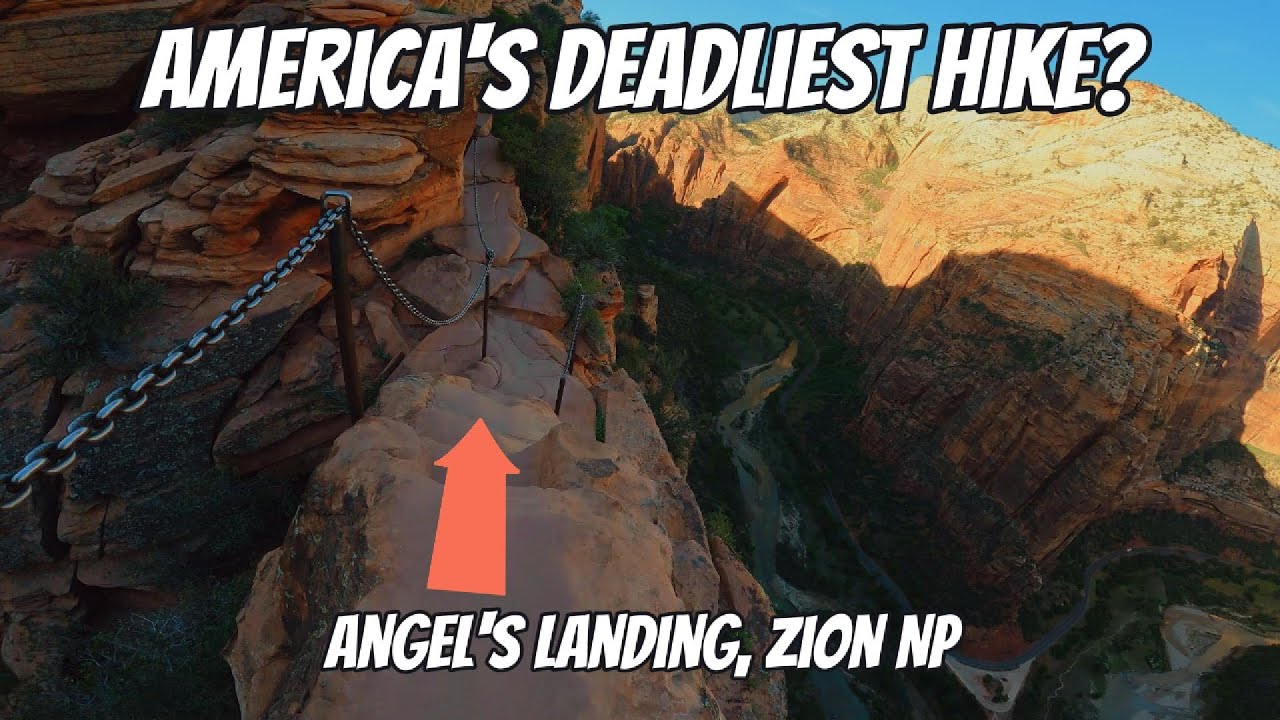My Full Experience on America's Deadliest Hike - Angel's Landing - Zion ...
