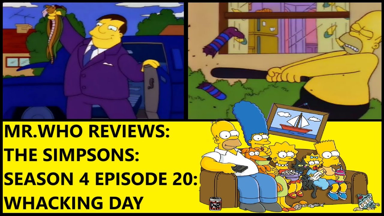 Mr.Who Reviews - The Simpsons - Season 4 Episode 20 - Whacking Day ...