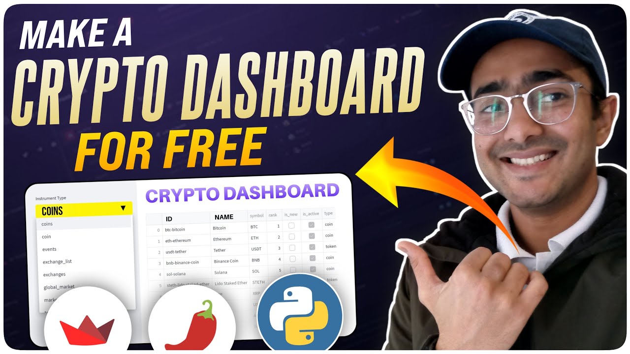 How to build Crypto Dashboard on Streamlit using CoinPaprika API 💰 - YouTube
