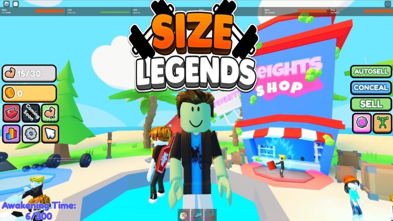 ROBLOX:Size Legend Simulator 1ชั่วโมงจะไปไกลเเค่ไหน💪🏻 - YouTube