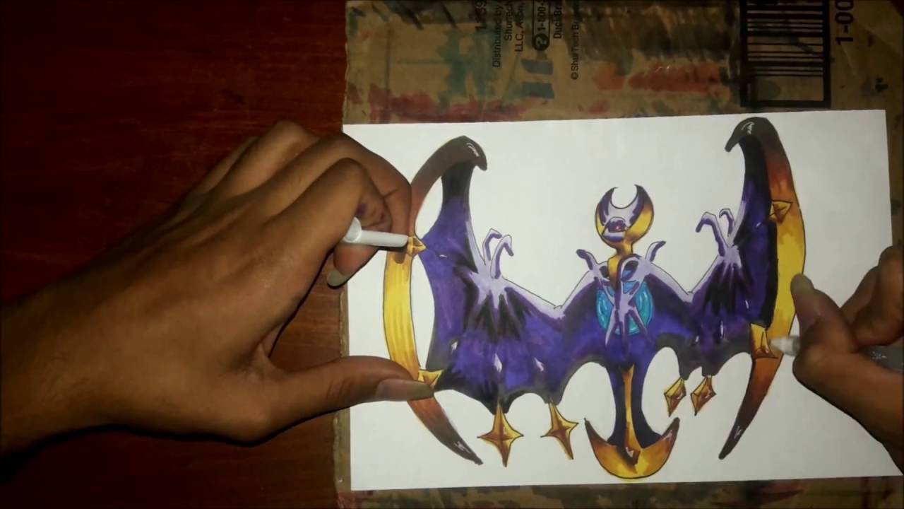 Speed Drawing- Lunala - YouTube
