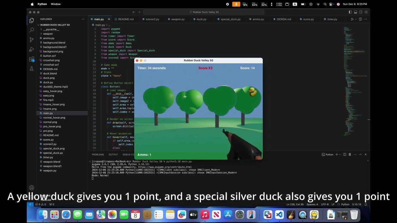 CS50 Final Project: Rubber Duck Valley 50 - YouTube