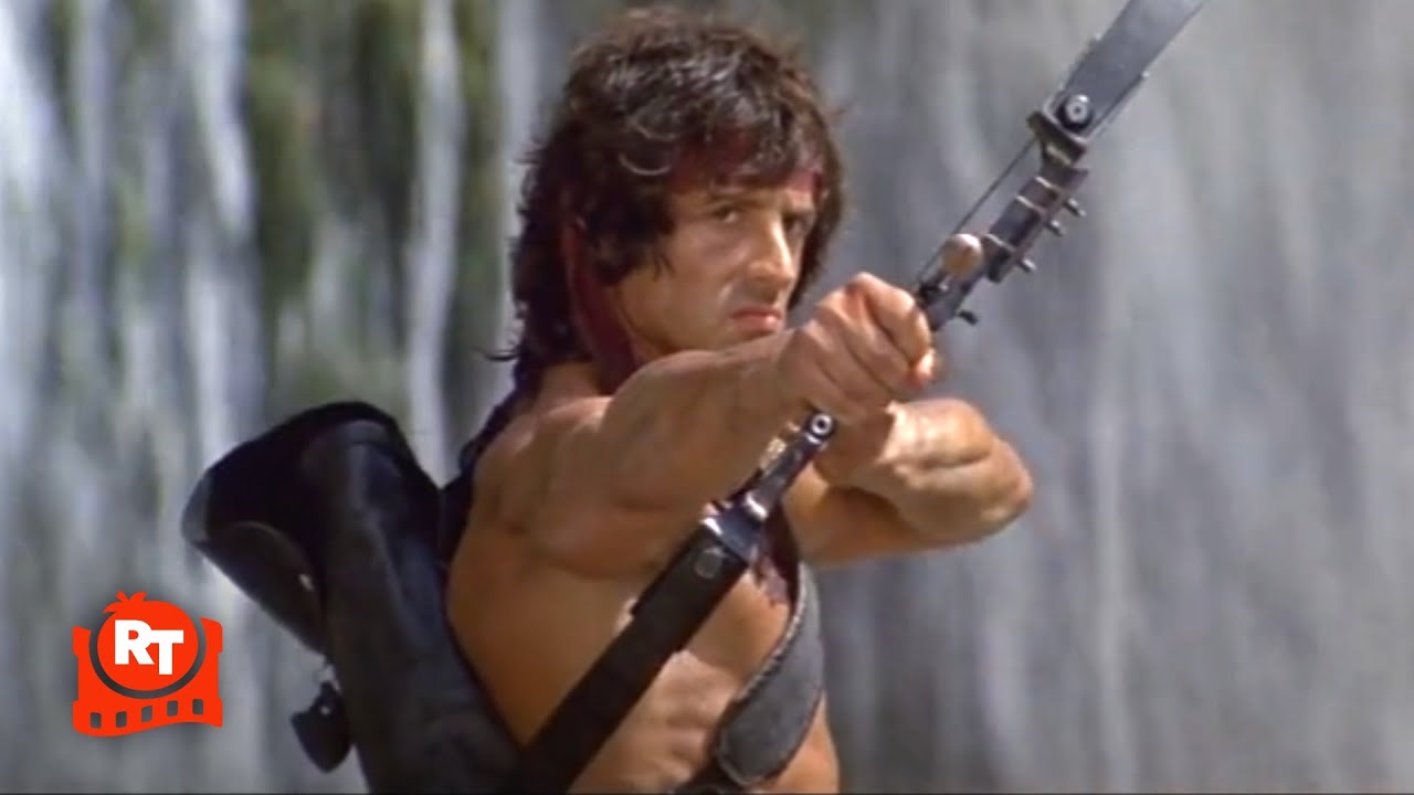 Rambo: First Blood Part II (1985) - Bow and Arrow Bombs Scene ...