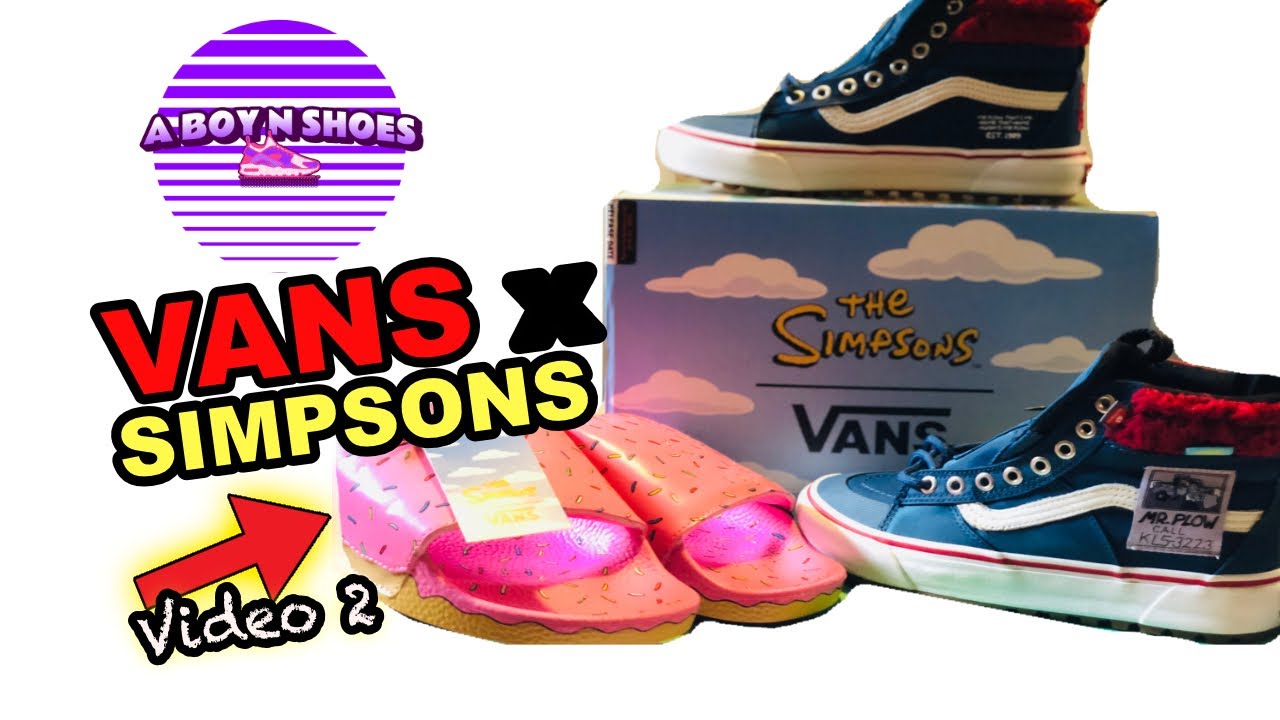 Vans x Simpsons 2020 Collab | 2 SHOE HALL! The Simpsons Pink D'ohnut ...