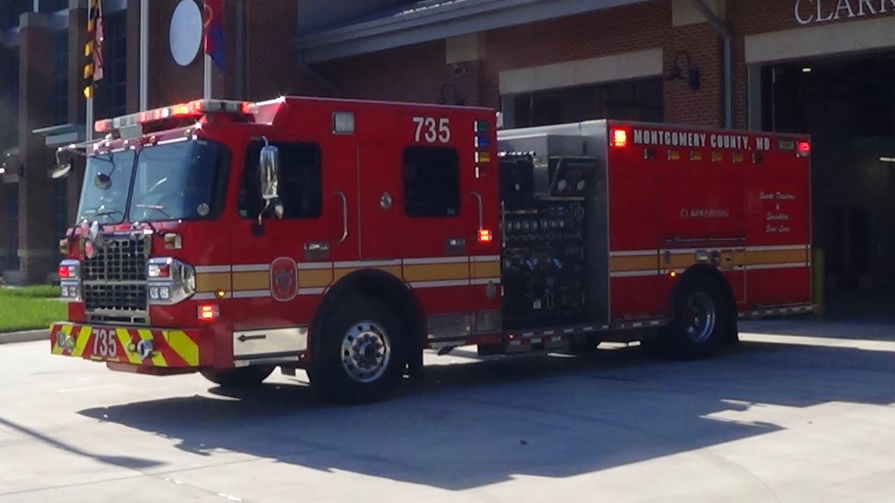 MCFRS Engine 735 & Ambulance 735 Responding - YouTube