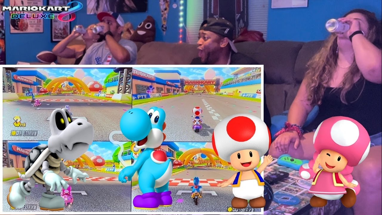 Toad Circuit! Holiday Party - Beerio Kart Race 2! Mario Kart 8 Deluxe ...