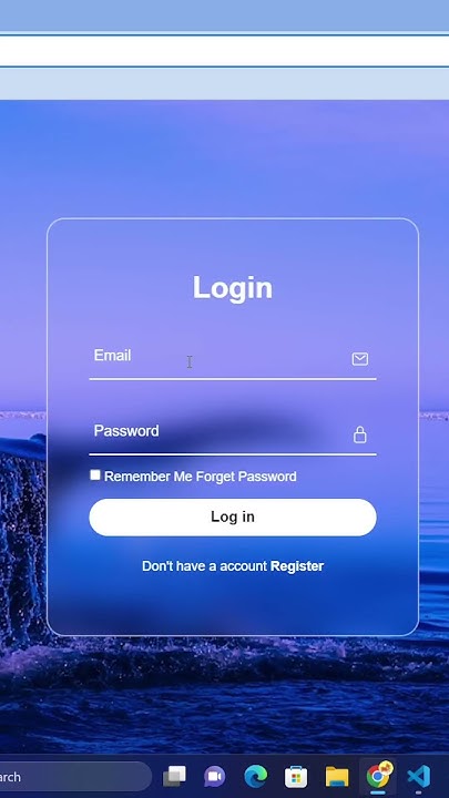 Modern login form made with only HTML & CSS - Transparent Login Form ...