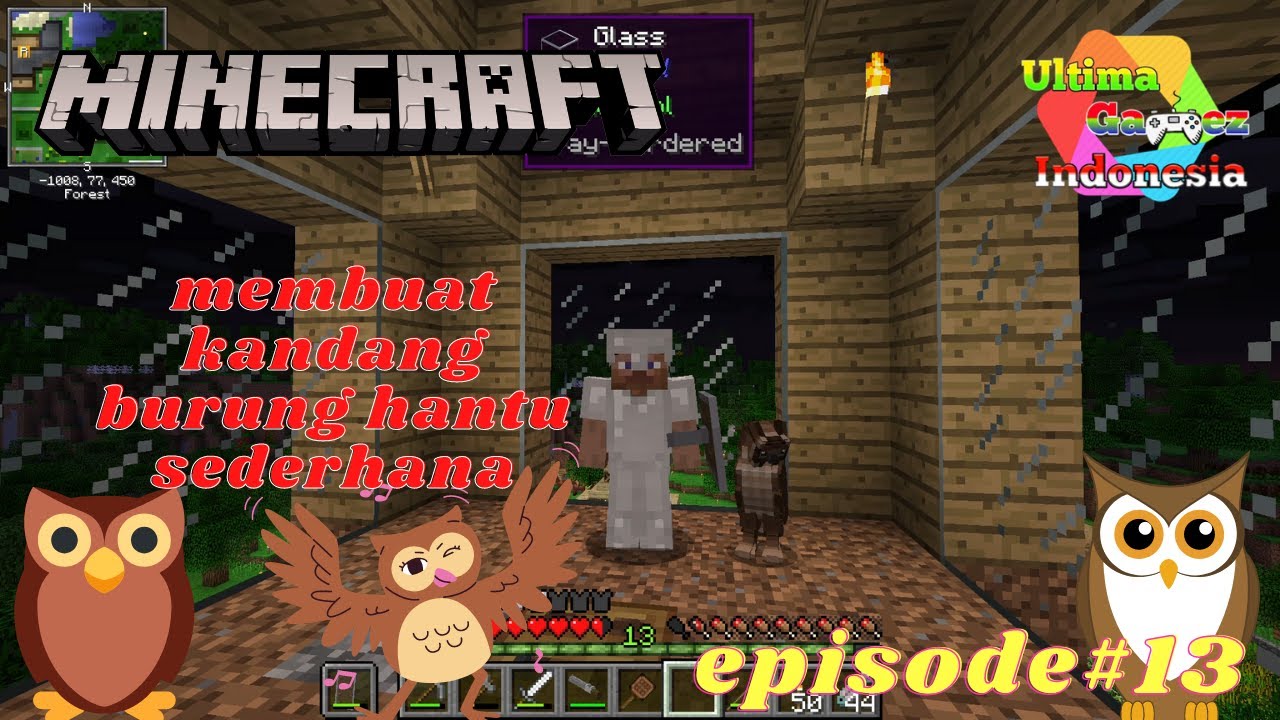 bikin kandang burung hantu sederhana #13 | Minecraft mods indonesia ...