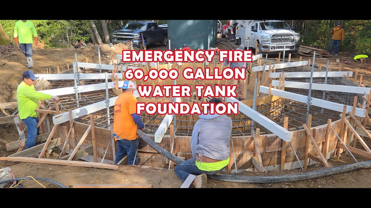 EMERGENCY FIRE WATER STORAGE IN THE MOUNTAINS - YouTube