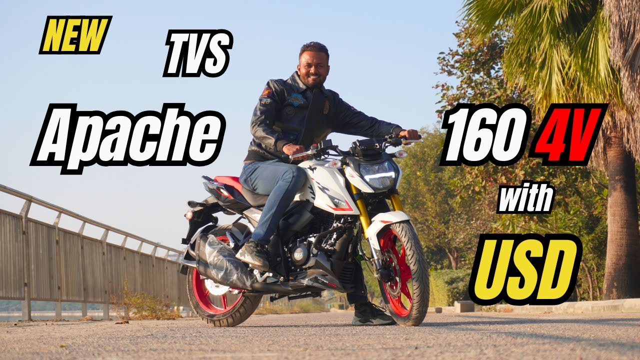 New Apache 160 4V with USD Suspension Detailed Ride Review - YouTube