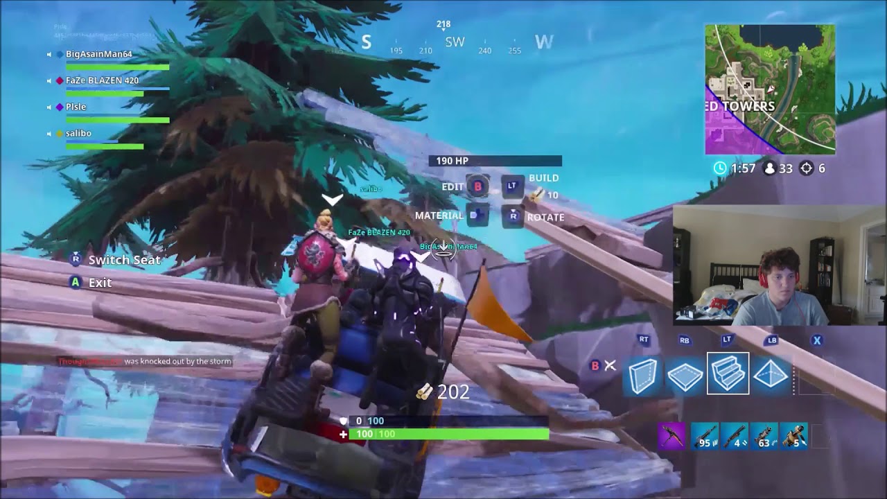 Lazy Links new Season 5 Fortnite Battle Royale map gameplay- Squads ...