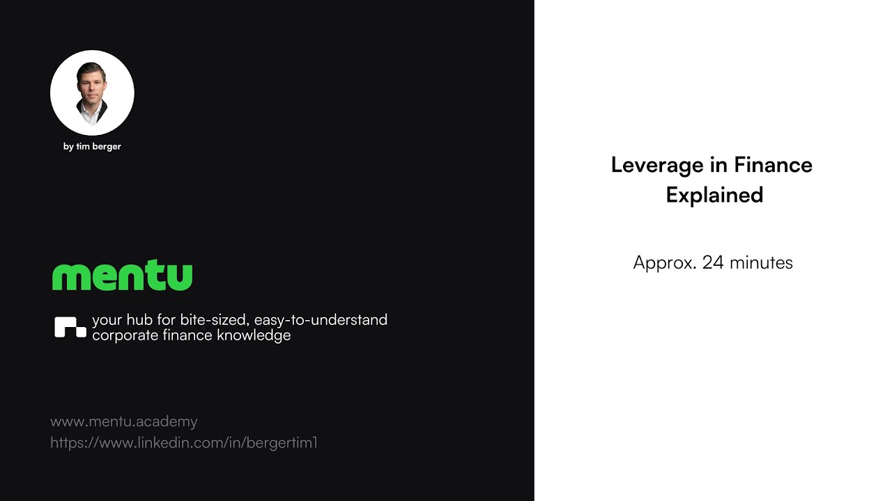 mentu | leverage in finance explained - YouTube