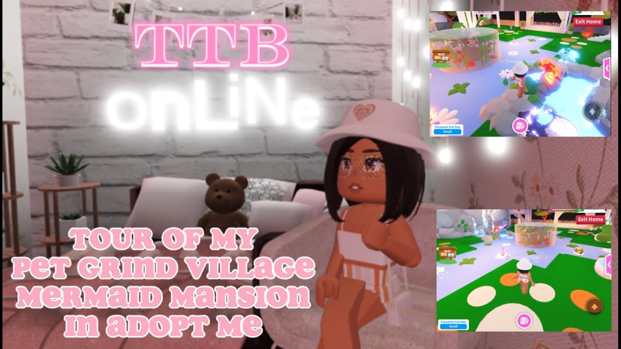 💖 Tour of my Pet Grind Village, Mermaid Mansion, in Adopt Me 💖 - YouTube