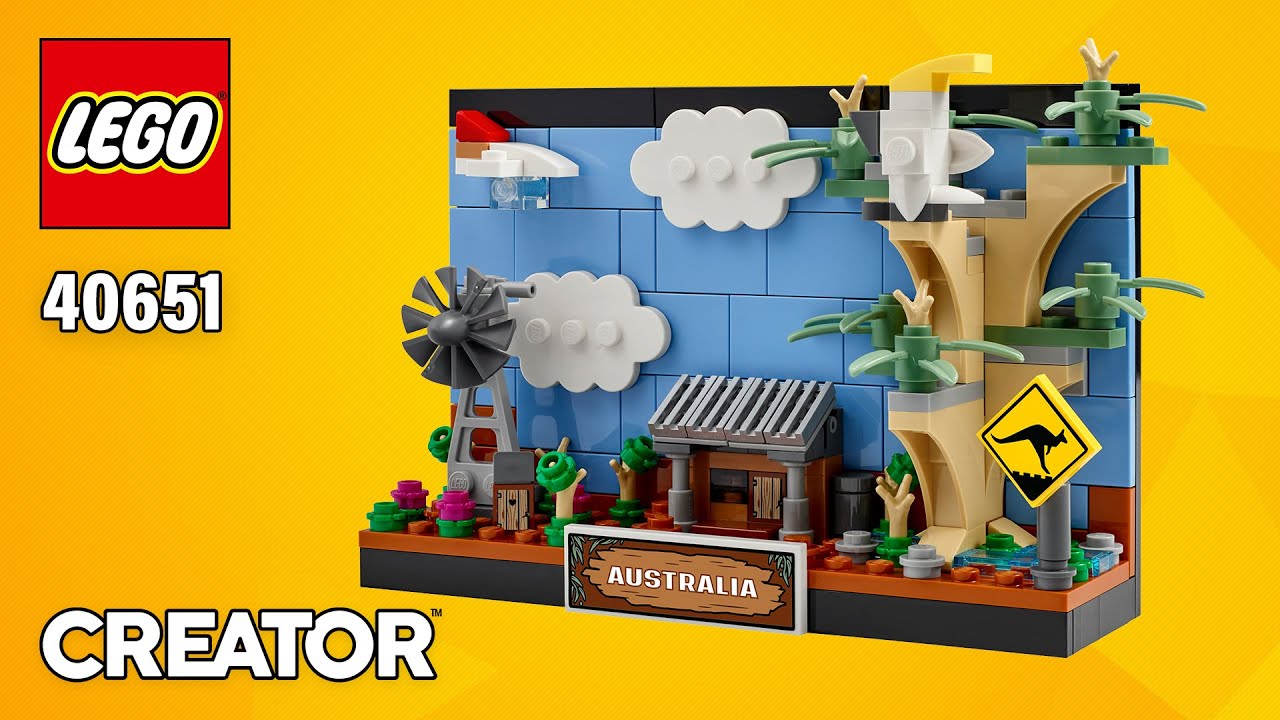 LEGO® Australia Postcard (40651)[191 pcs] Step-by-Step Building ...