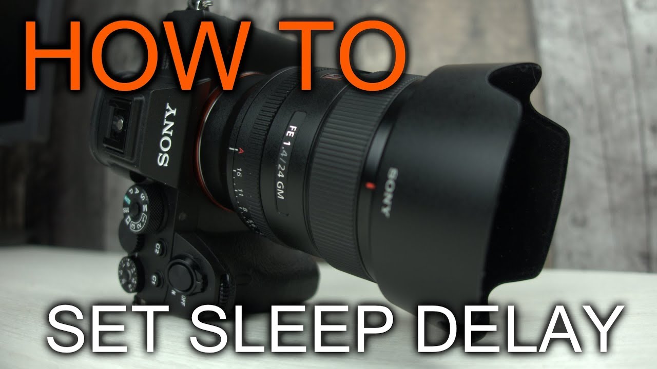 How to Adjust Power Saving Time Delay on Sony Alpha Camera - YouTube