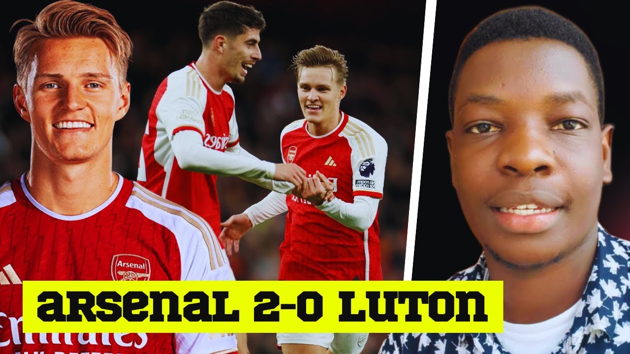 Odegaard SHINES | Arsenal 2-0 Luton - YouTube