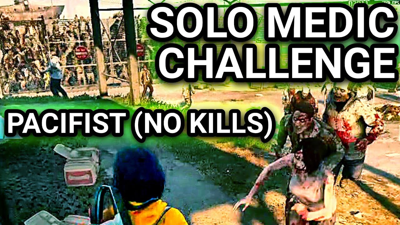 WWZ Challenge Hard (April 19-25, 2021) Medic Solo w/ Bots PACIFISM RUN ...