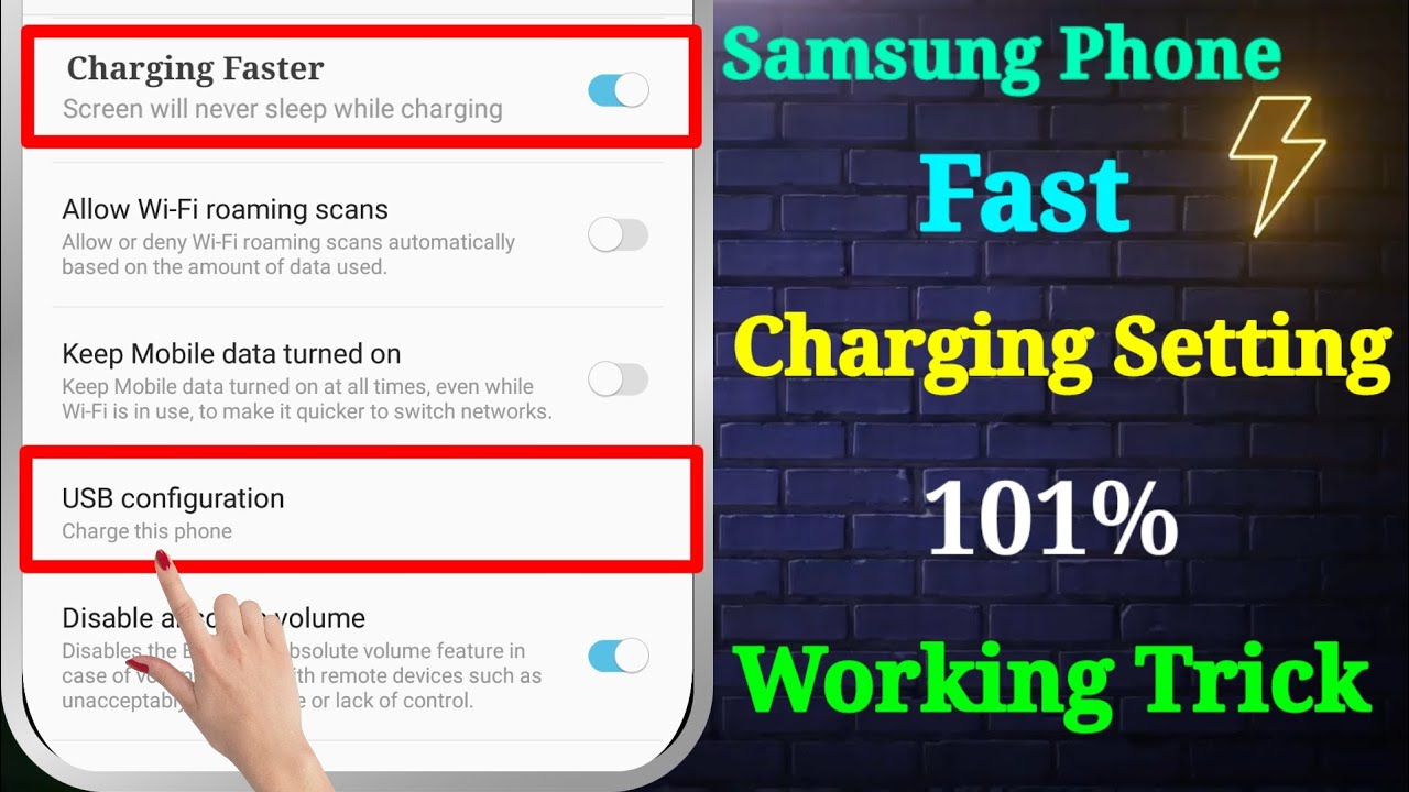 Samsung Fast Charging Setting | Samsung Phone Ko Fast Charge Kaise ...