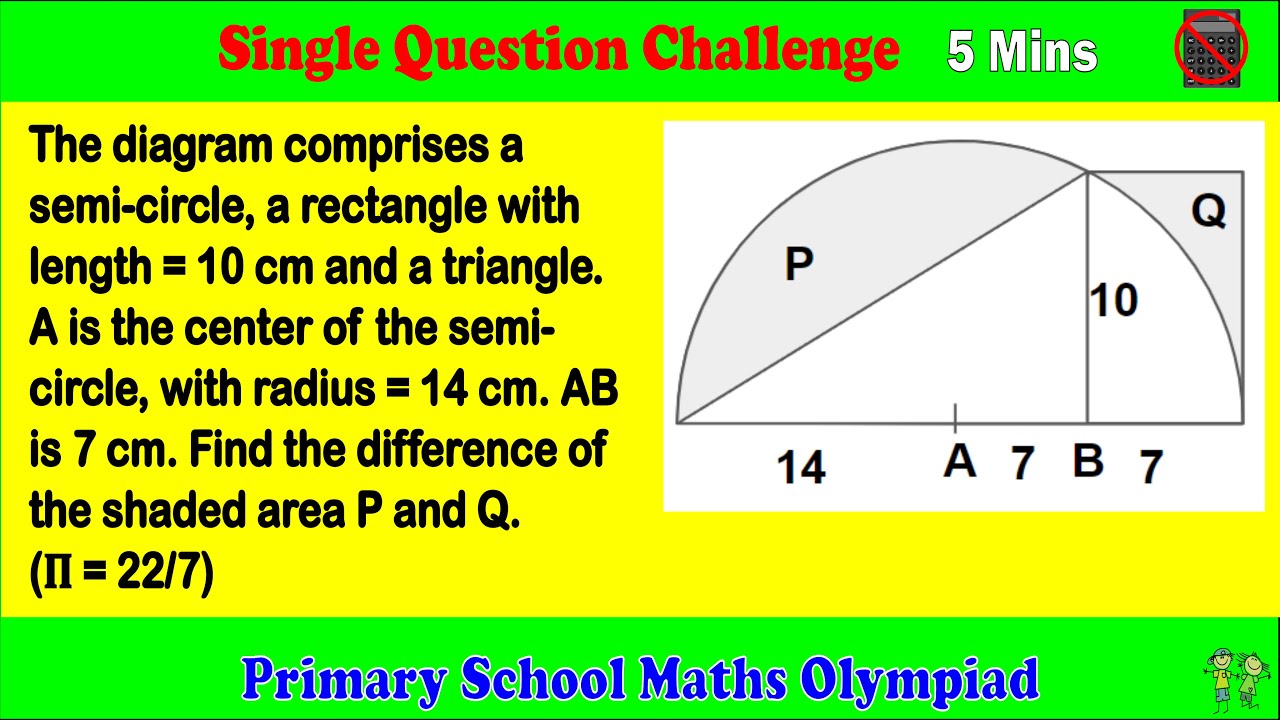 Primary School Math Olympiad - Single Question Challenge, 6 Minutes ...