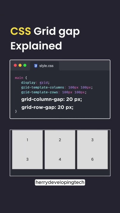 📏 Css3 Grid Gap Explained 💻 Modern Design With Js 2025 Shorts Shortvideo 2025 Css3