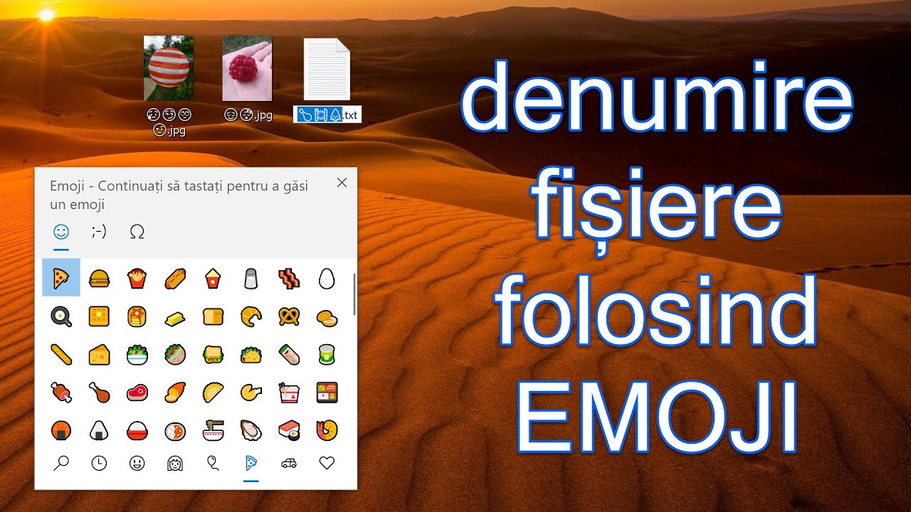 Emoji în denumirea fișierelor pe Windows - YouTube