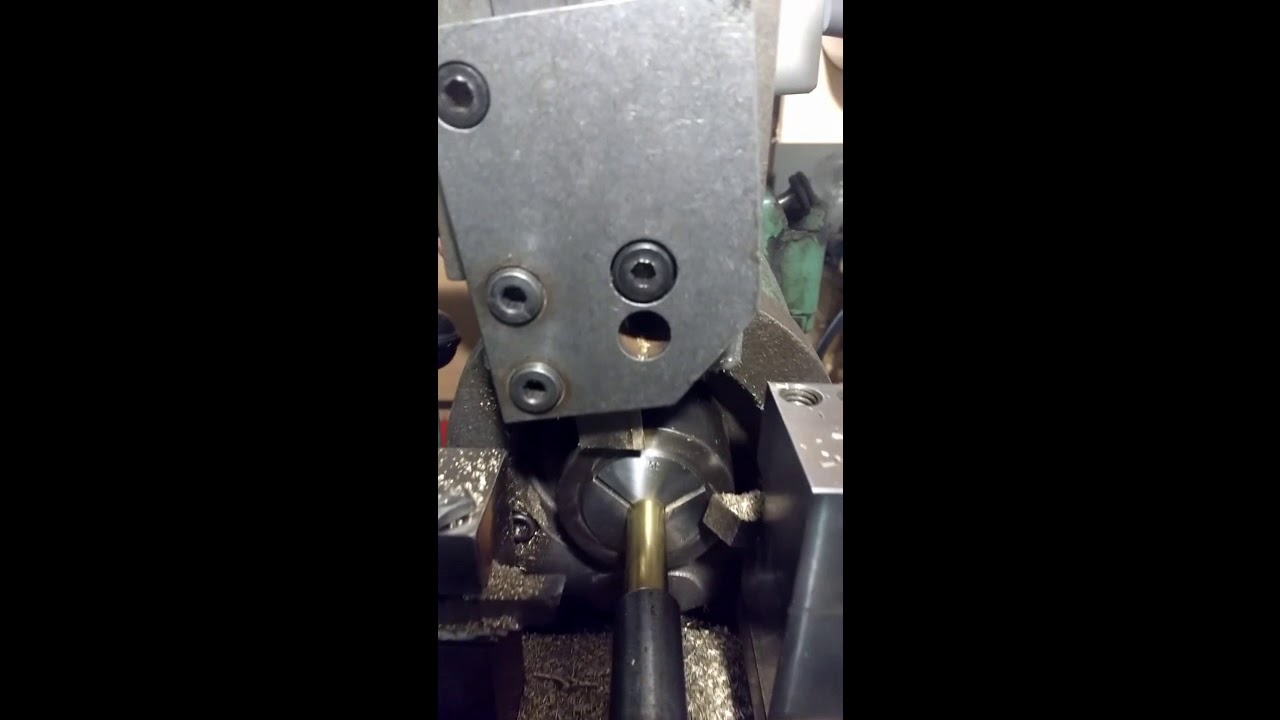 Making a simple part on a Hardinge turret lathe - YouTube
