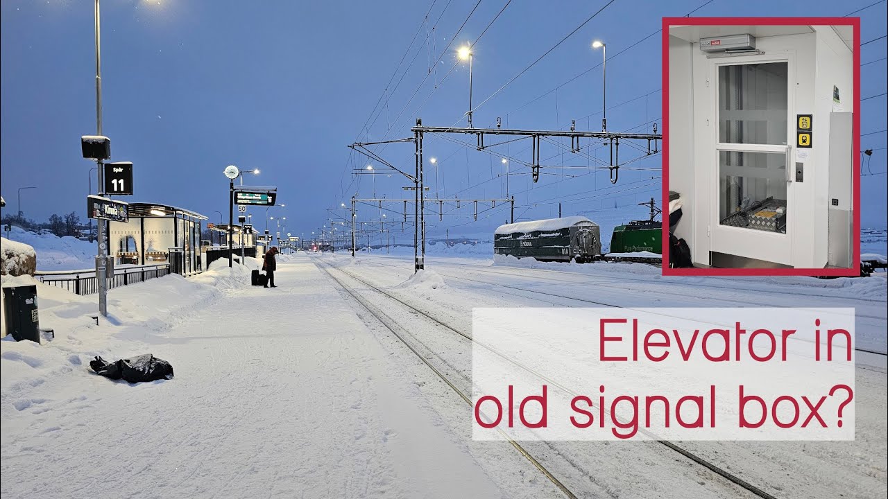 2013 Motala elevator - Kiruna railway station, Sweden - YouTube