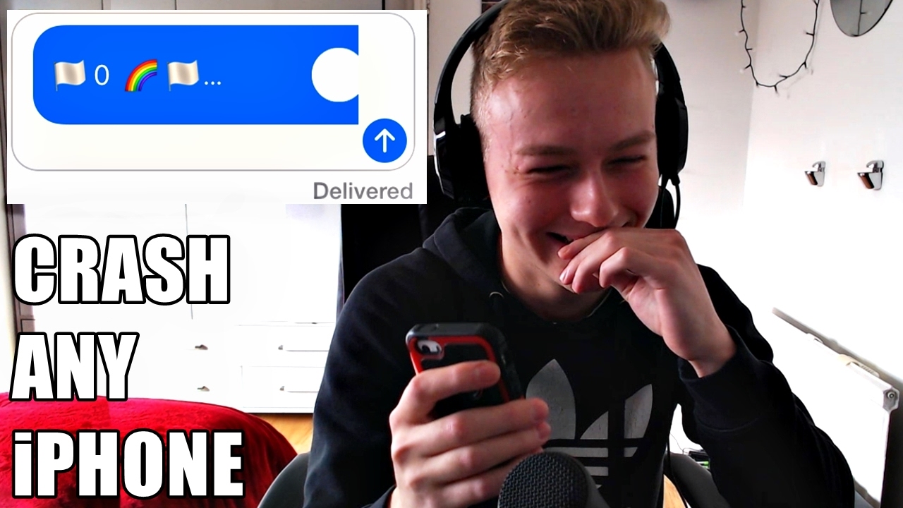 The Text That Crashes Any iPhone! (PRANK ON FRIENDS) - YouTube