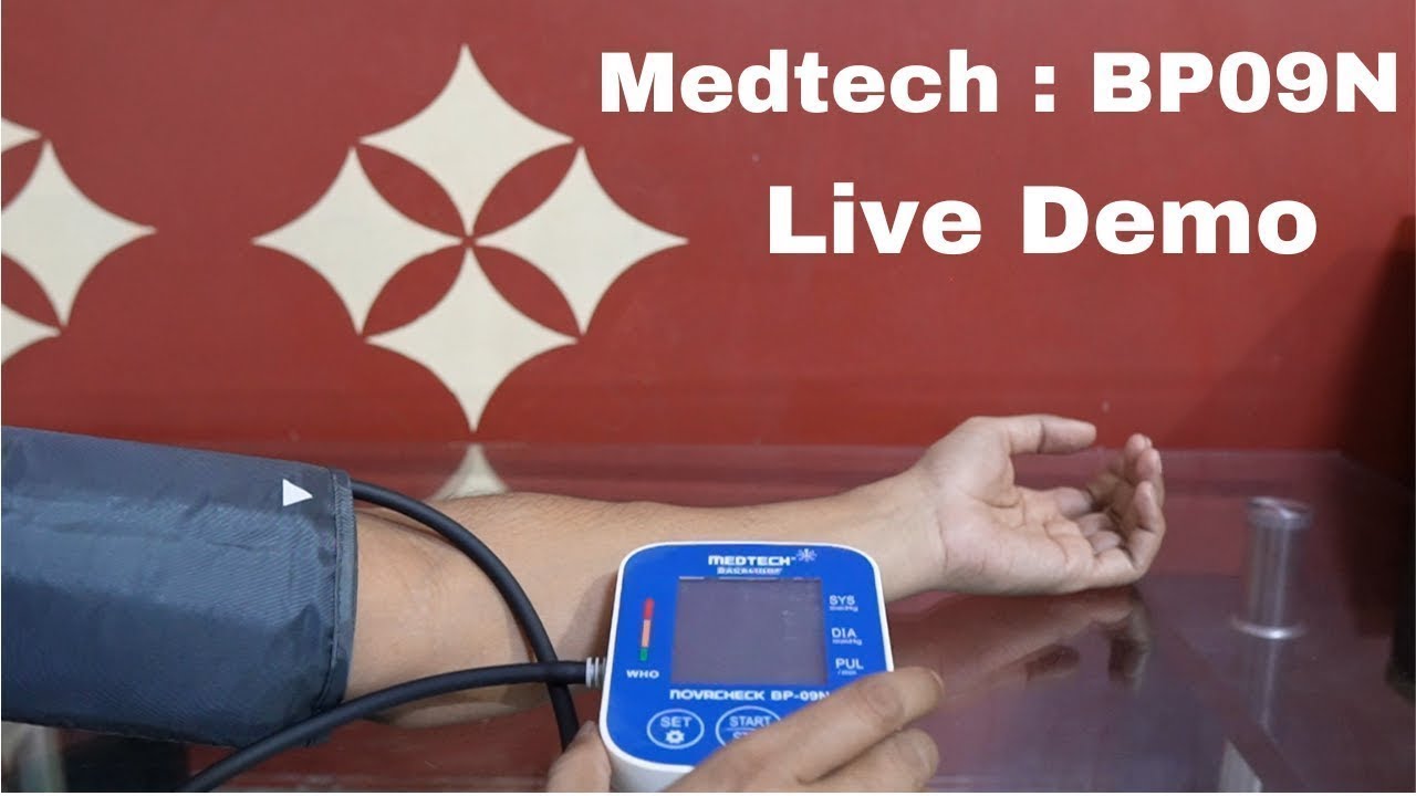 How to use Medtech Blood Pressure Monitor Model BP-09N at Home ...