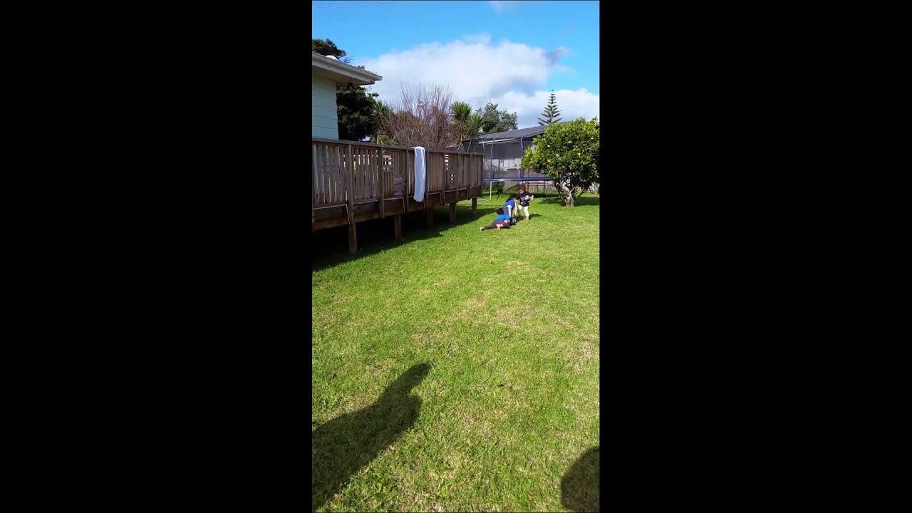 Running around in the backyard(6) - YouTube