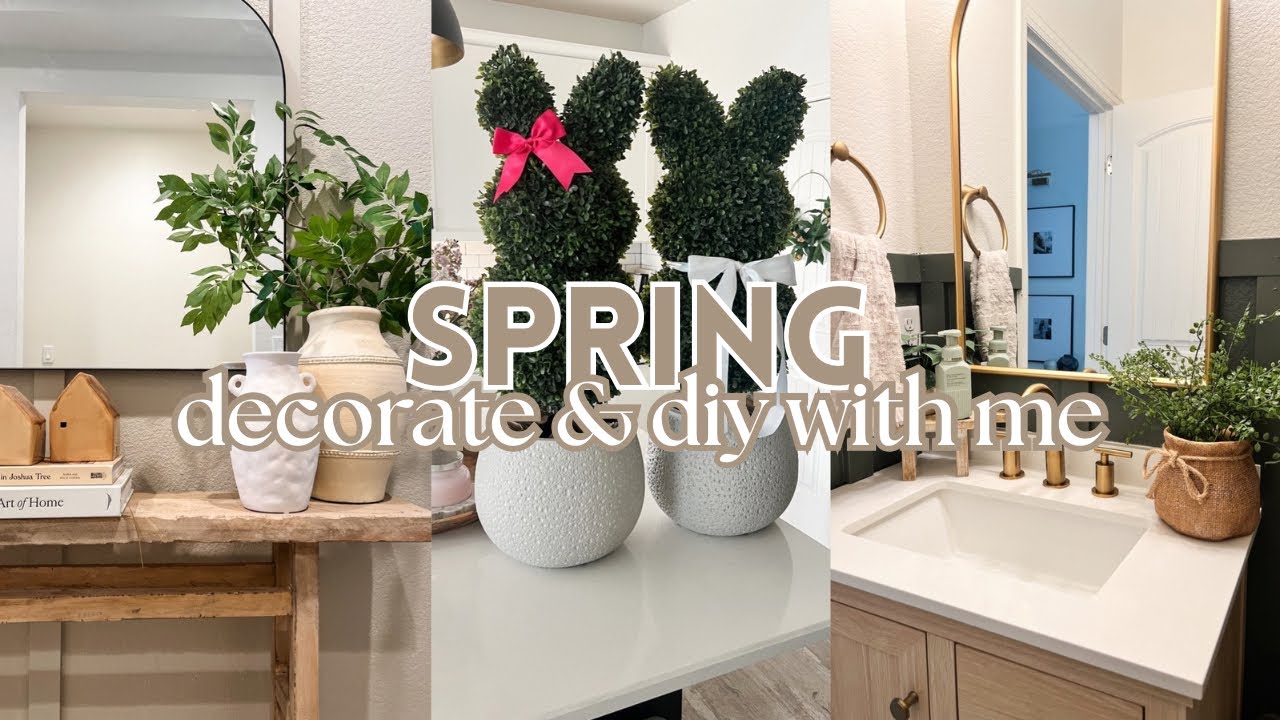 *NEW* SPRING DECORATE & DIY WITH ME 2025 | Spring decor ideas - YouTube