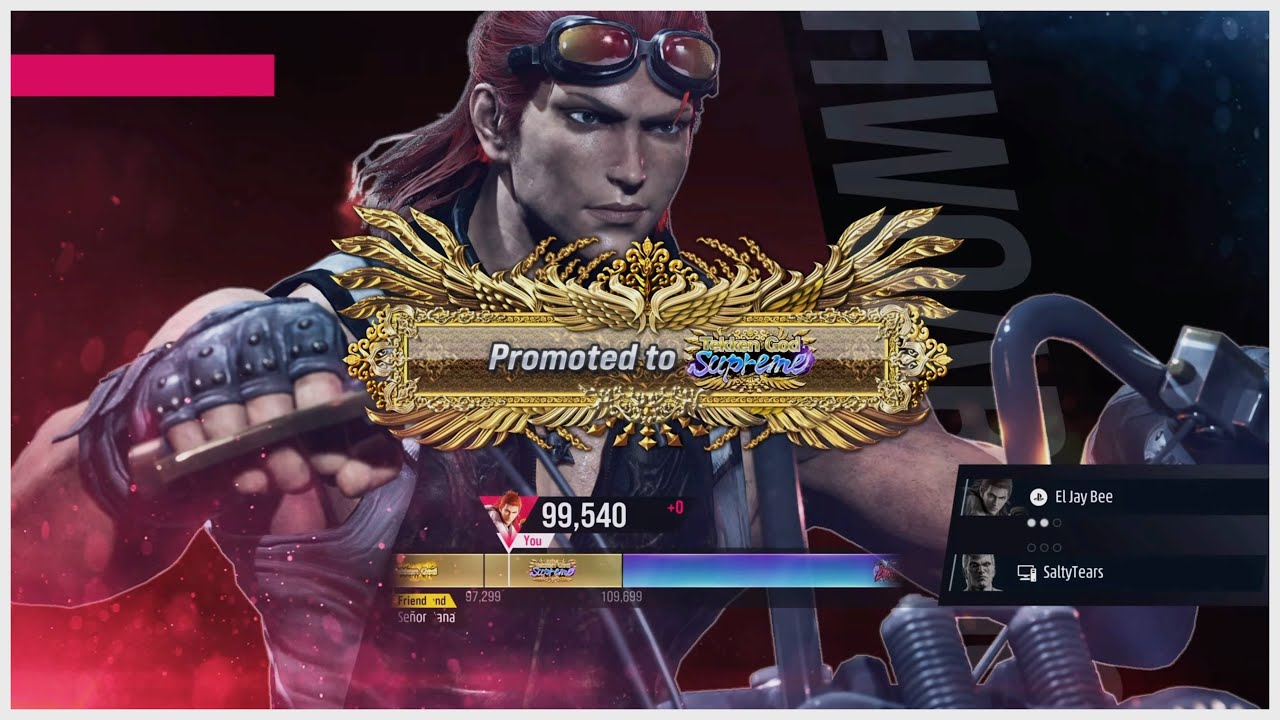 TEKKEN 8 - Hwoarang TEKKEN GOD SUPREME Rank Achieved - YouTube