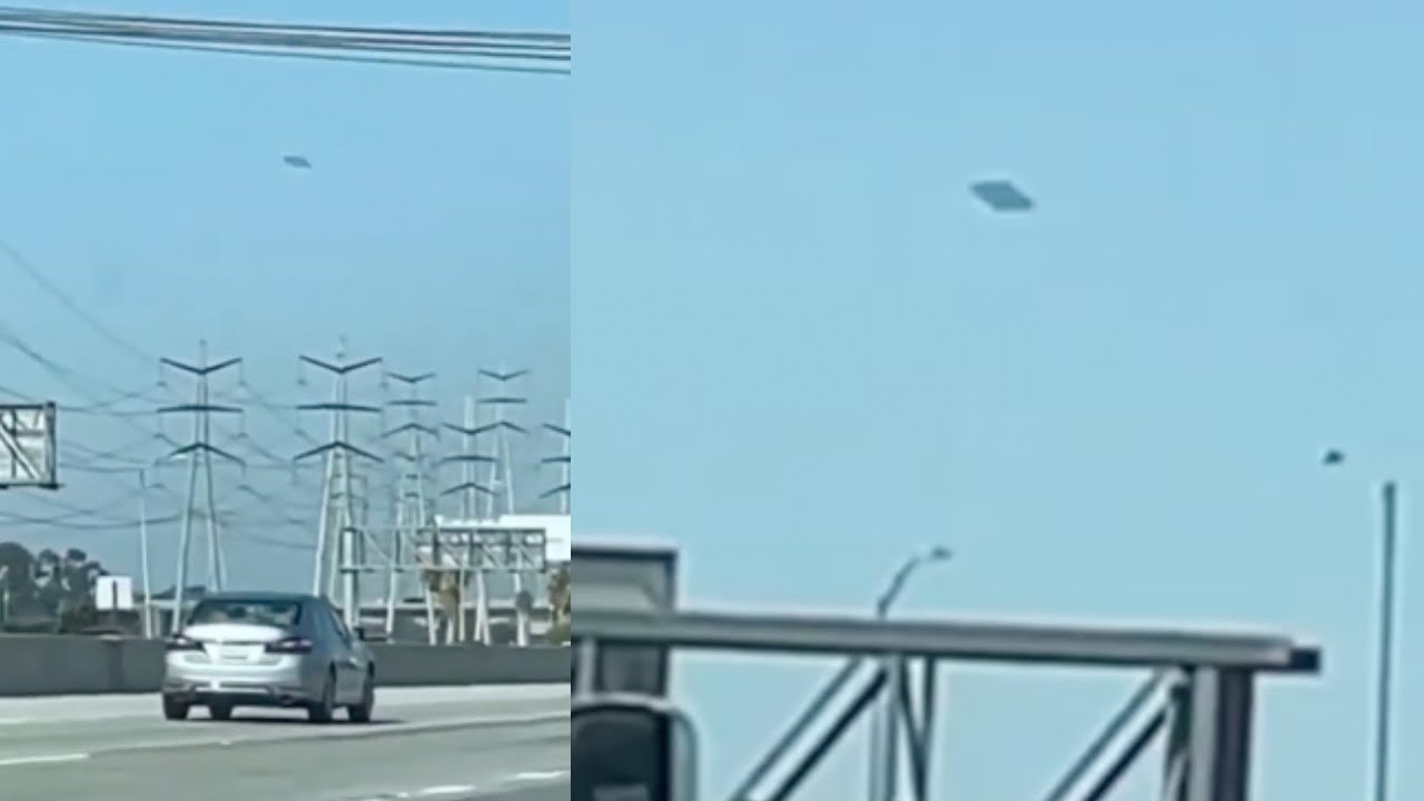 Classic Disk Shaped UFO Sighted By Driver Over Highway In Los Angeles ...