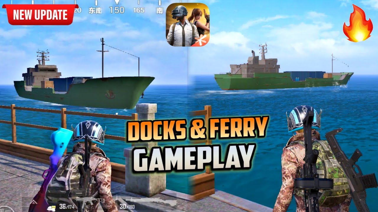 New Update DOCKS & FERRY SHIPS Gameplay | Game For Peace 1.32 Update ...