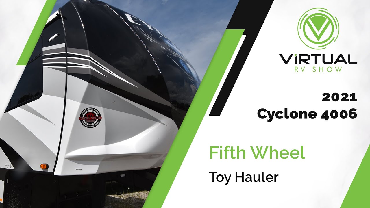 2021 Cyclone 4006 Fifth Wheel Toy Hauler Walk-Through - YouTube