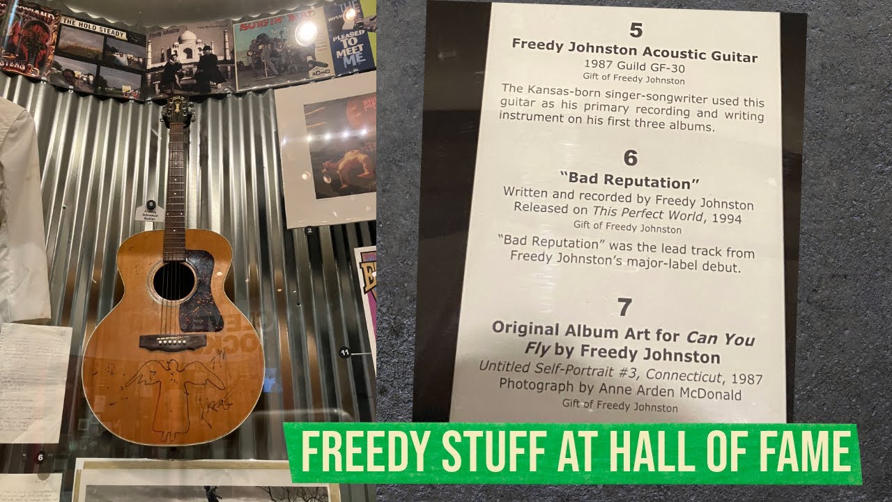 Freedy Johnston on his Guitar at the Rock and Roll Hall of Fame in ...