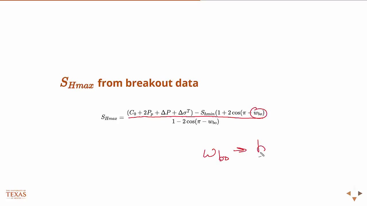 SHmax from breakout data, Reservoir Geomechanics, Geology series - YouTube