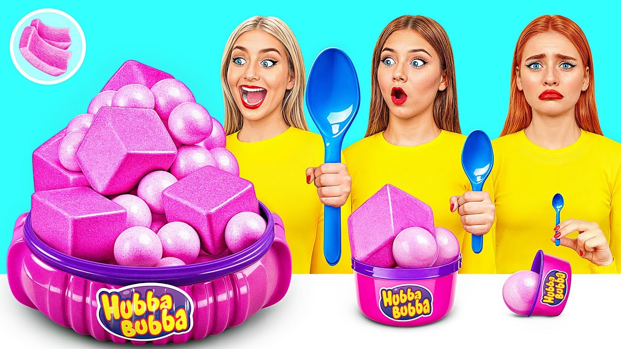 Provocarea Mâncare Mare, Medie Și Mică Placă | Uimitoare de Gătit Hack-uri Bubba DO Challenge ...