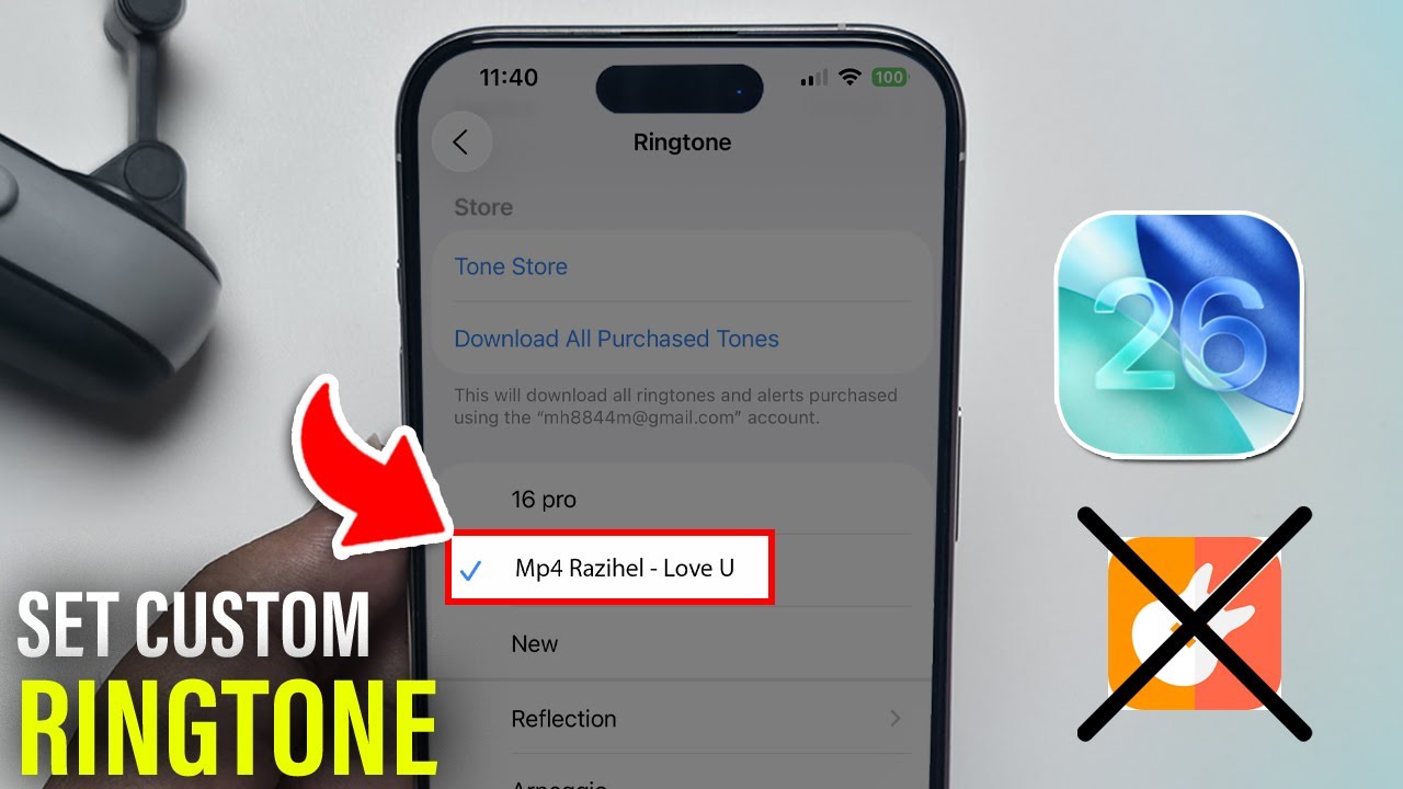 How to Set Custom Ringtone on iPhone iOS 26 - YouTube