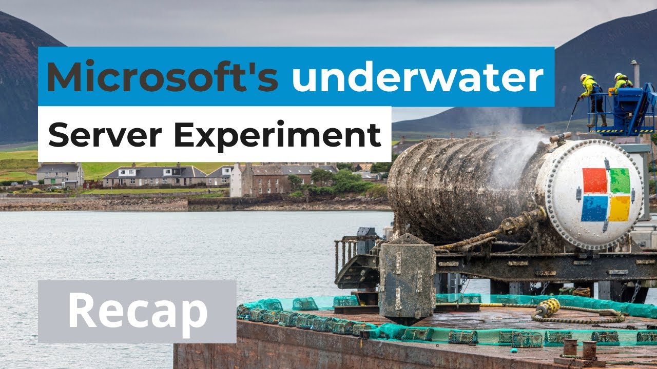 microsoft server | underwater - YouTube