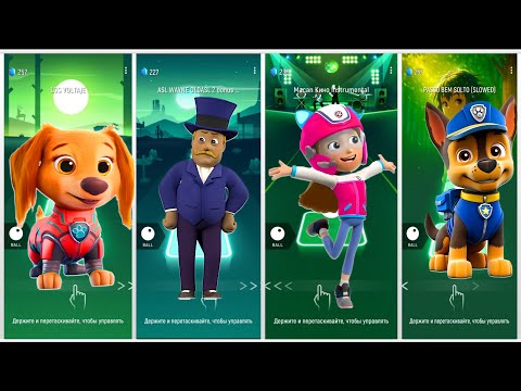 Paw Patrol Tiles Hop | AZA Viral Tiles Hop | Tiles Hop!