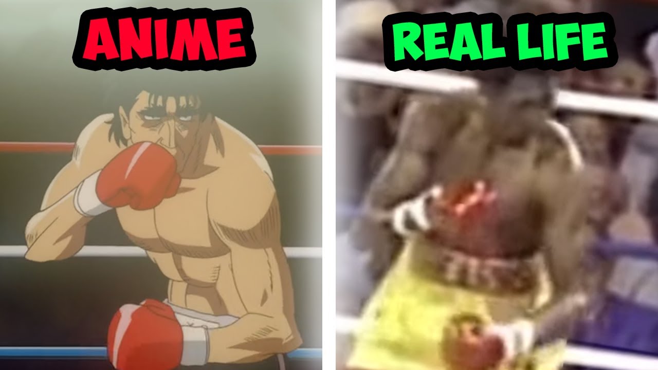 HAJIME NO IPPO CHARACTER TECHNIQUES IN REAL LIFE.. - YouTube