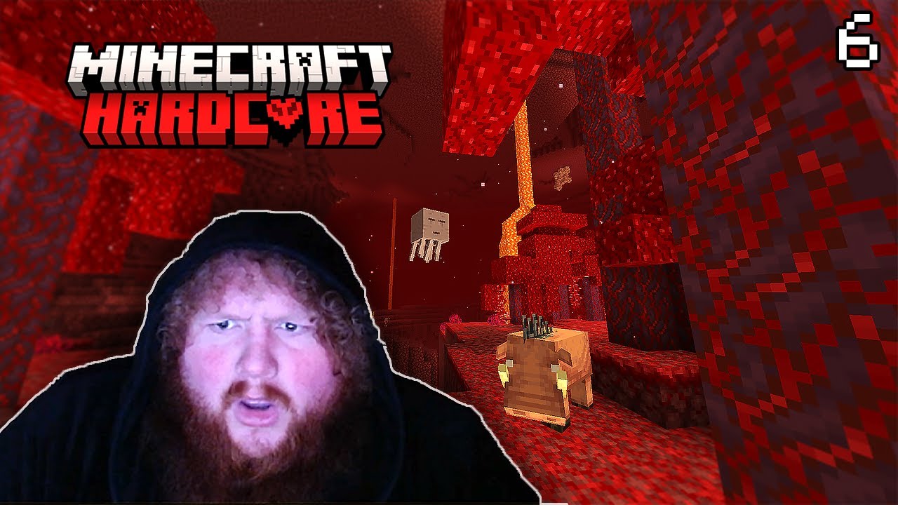 CaseOh Explores Nether in Minecraft Hardcore Ep.6 - YouTube