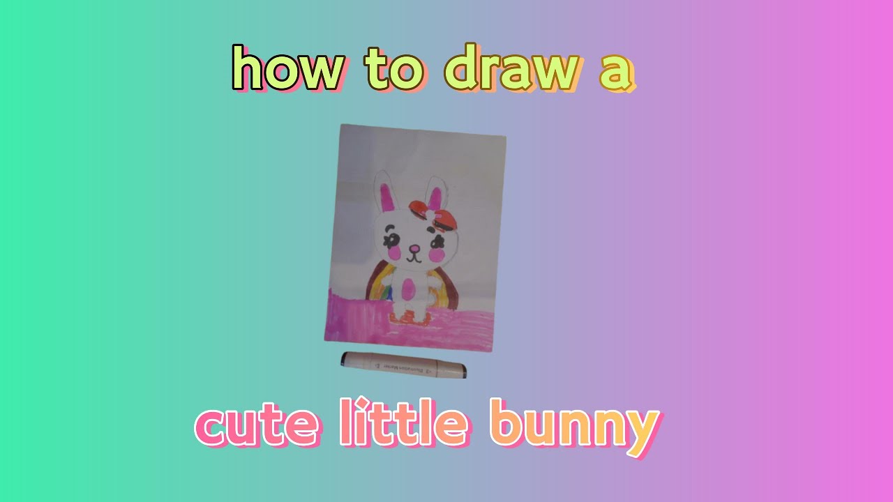 how to draw a cute little bunny-crtaw - YouTube