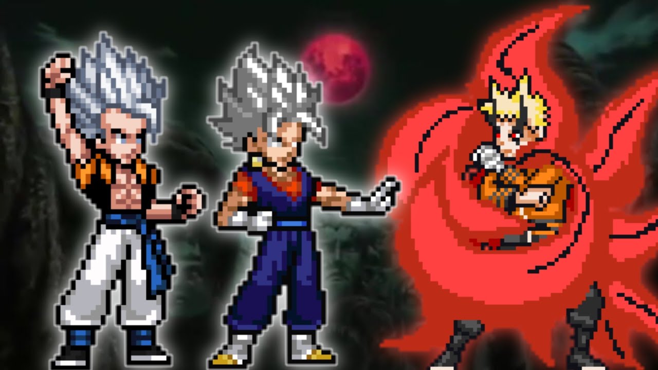 Vegito V2 OP(All Form) & Gogeta OP(AF) VS Baryon Naruto V3 OP in Jump Force Mugen - YouTube