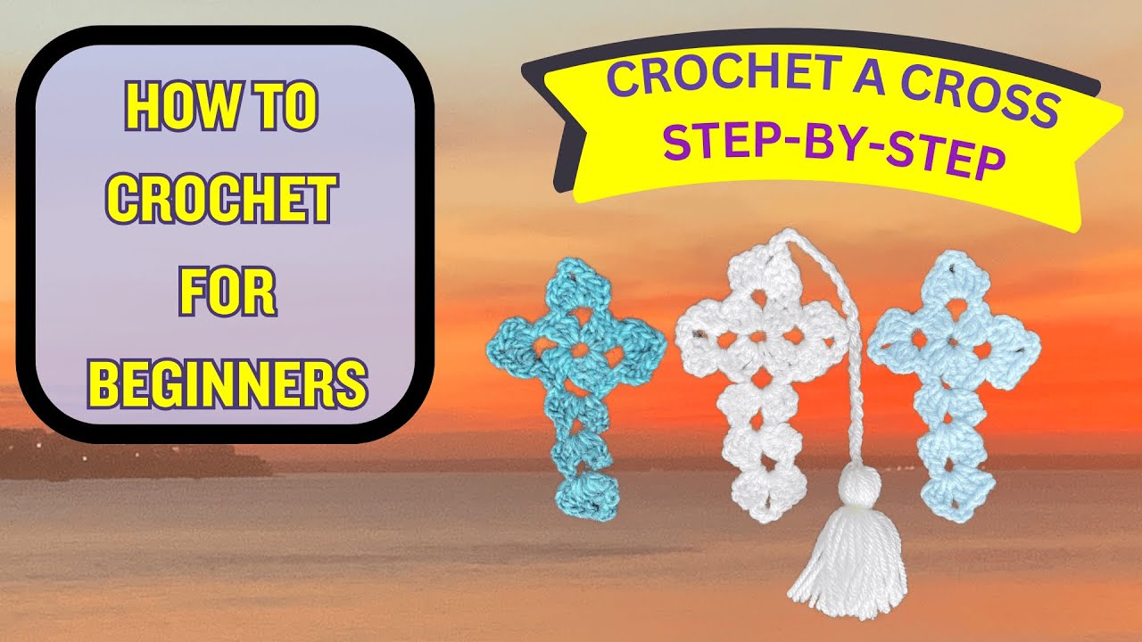 CROCHET A CROSS Tutorial - YouTube
